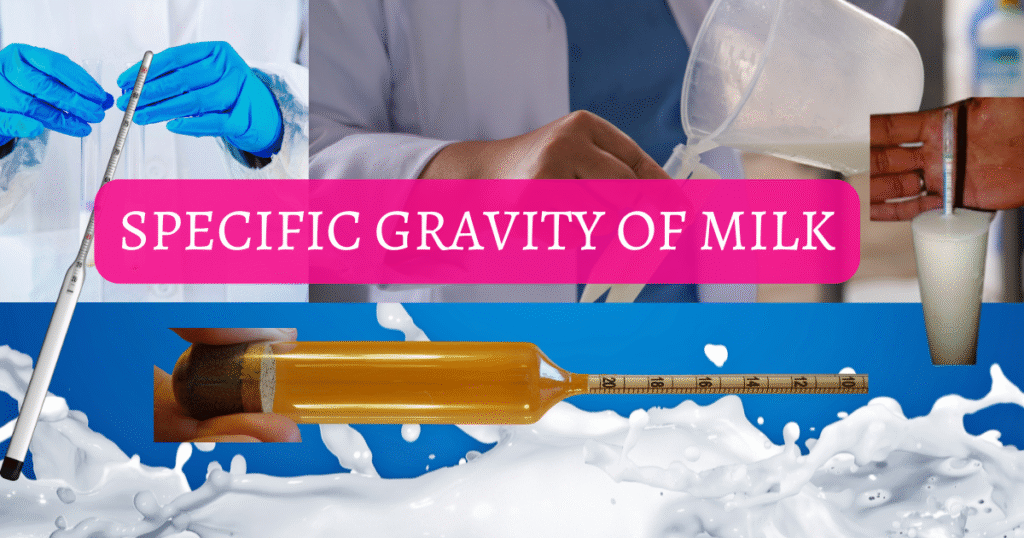 Determination of specific gravity of milk - Current Trendsz
